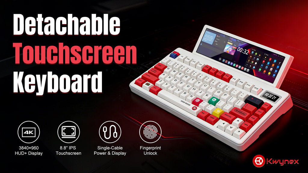 Kwynex: 4K Detachable Touchscreen Keyboard for Power Use – BackerPlus